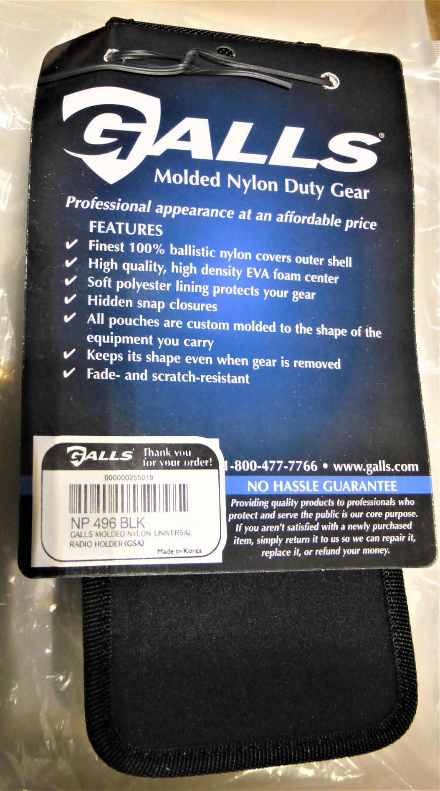 Galls FIRE/POLICE/SECURITY Tactical Radio Pouch Holder Duty Belt NP496 ...