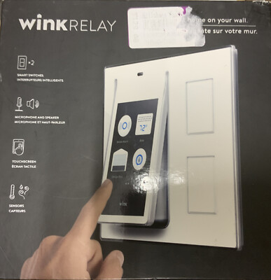 Wink Relay Wall-Mounted Smart Home Controller 4.3" Touchscreen White A1 ...