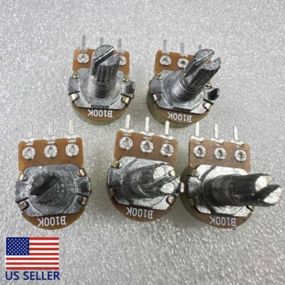 5PCS NEW WH148 B100K-15MM Shaft 20mm Linear Potentiometer Pot 100K | eBay