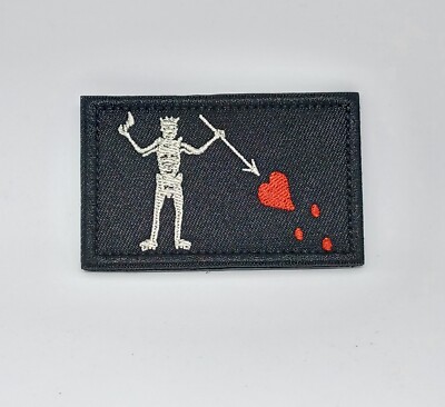Black Beard Pirate Tactical Morale Blackbeard Embroidered Hook and Loop Patch | eBay