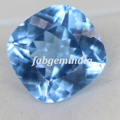 Huge Blue Color Loose Gemstones Cushion Cut Certified 7+ Ct Natural ...