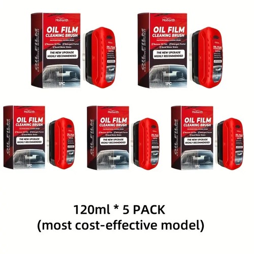 Vehicle Glass Oil Film Cleaner (5Pack) Windshield Cleaner All-in-one ...