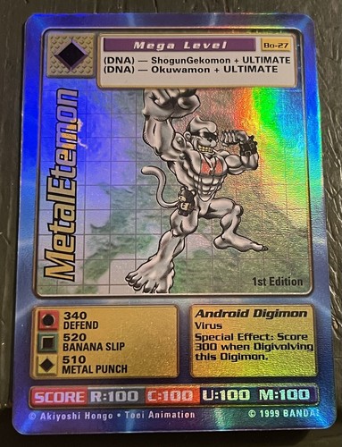 Digimon Digi Battle Series 1 BO-27 1st Edition Metaletemon Holo ...