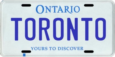 Toronto Ontario Canada Aluminum License Plate | eBay