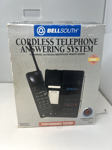 1990 Vintage BellSouth Products 799 BK Cordless Telephone Answering ...