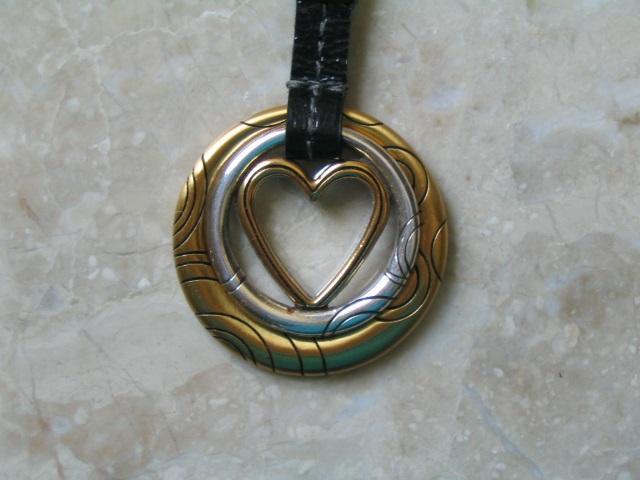 ~Brighton Keychain "Heart Double" Key Fob Silvertone New with tags ...