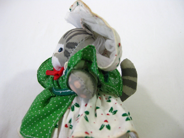 Vtg Applause Dustyn Schear Dollycats Christmas Plush Cloth Stuffed Toy ...