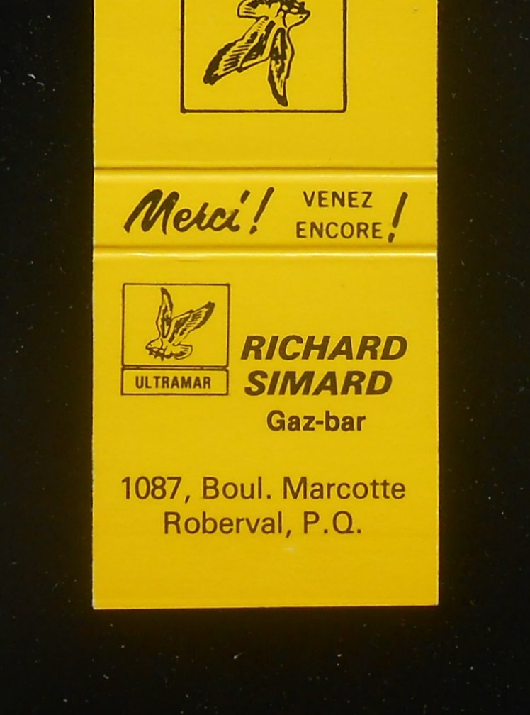 1970s? Ultramar Richard Simard Gas-Bar 1087 Boul. Marcotte Roberval QC ...