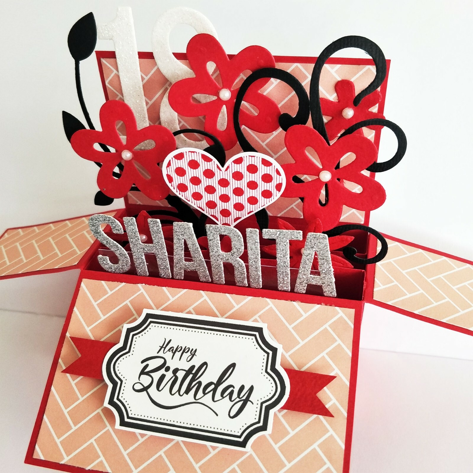 Handmade Name & Age Personalized birthday card, Anniversary card | eBay