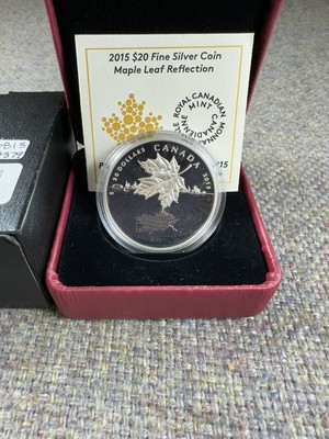 2015 Canada $20 Fine Silver Coin - Maple Leaf Reflection | eBay