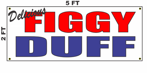 FIGGY DUFF Banner Sign for Food Truck Restaurant | eBay