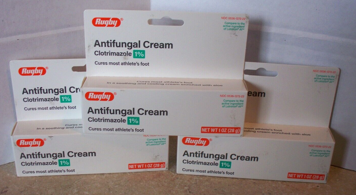 Lot of 3 tubes Rugby Antifungal Cream 1oz ATHLETES FOOT JOCK ITCH ...
