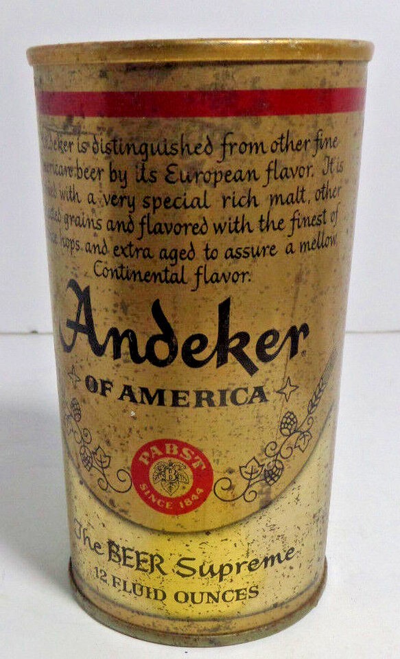 Andeker of America beer can vintage steel (#29) | eBay