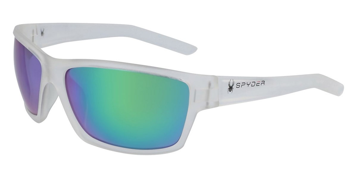 Spyder SP6010 Sunglasses Men Frosted Crystal Rectangle 63mm New 100% ...