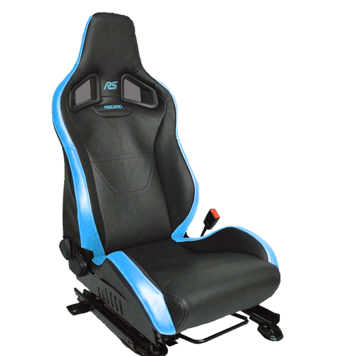 Focus Rs MK2 MK3 Recaro Sportster Cs sur Mesure Noir Nitro & Bleu Siège ...