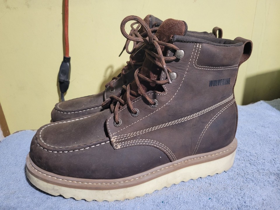 Wolverine Loader 6" Wedge Work Boot Soft Toe Mens Size 10 Extra Wide ...