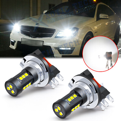 6000K White H15 LED High Beam DRL Lights Bulbs for Mercedes Benz GLA ...