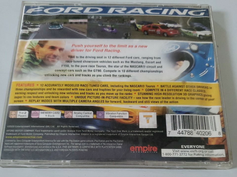 Ford Racing - PS1 Playstation 1 Game Complete 744788402068 | eBay