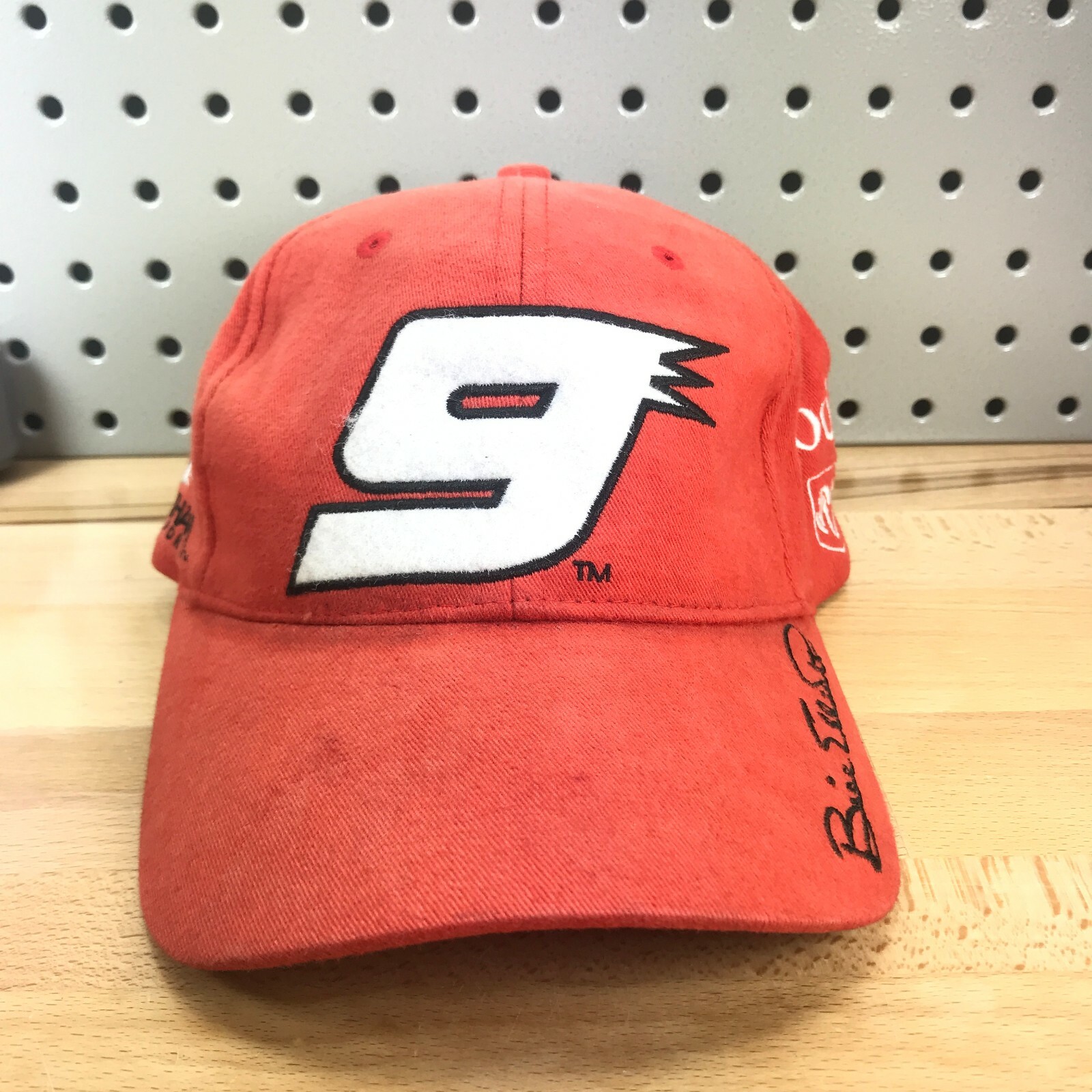 Vintage NASCAR Bill Elliott #9 Signature Red Dodge Hat Strap Back Cool ...