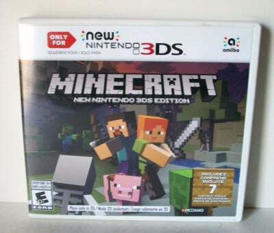 Minecraft 3DS Case Only NO GAME New Nintendo Edition Replacement Empty ...
