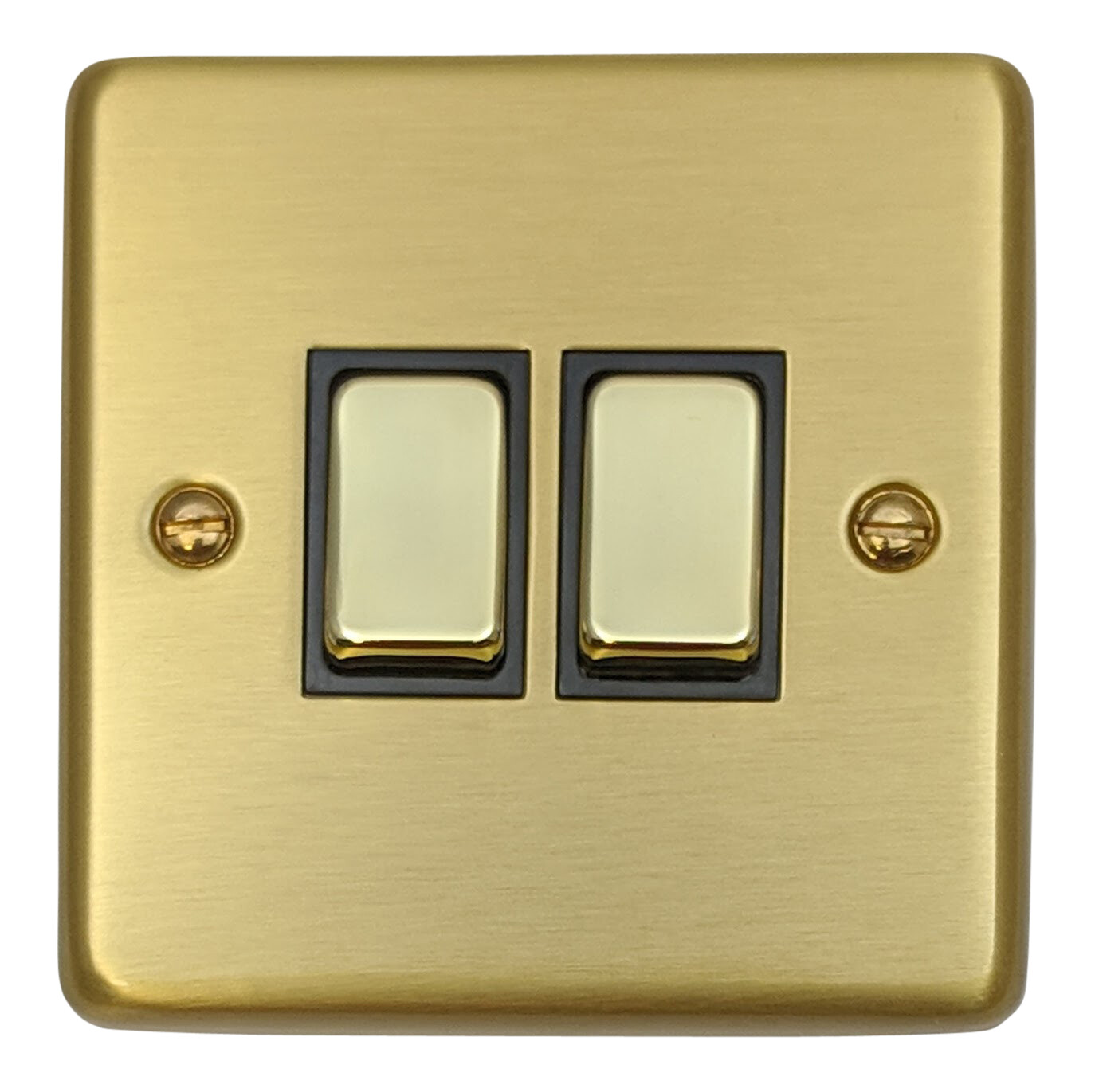 Brushed Satin Brass CSB3 Light Switches, Plug Sockets, Dimmers, Cooker ...