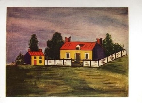 Elizabeth Hoke + Naaman Keyser = Pennsylvania German Reverse Painting ...