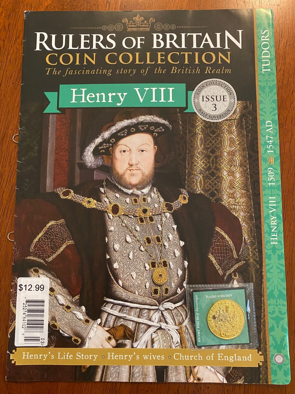 RULERS OF BRITAIN Magazine COIN COLLECTON w/ COIN - ISSUE 3 KING HENRY ...