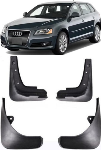Genuine Front & Rear Splash Guards Mud Flaps For 2004-2012 Audi A3 ...