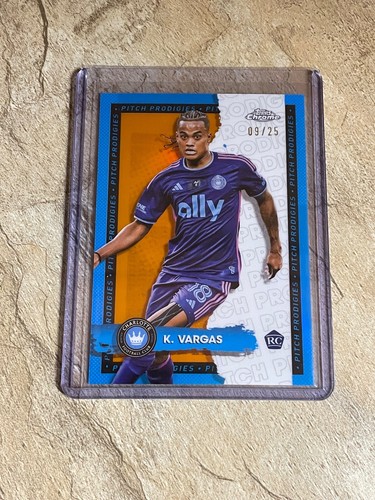 2024 Topps Chrome MLS Kerwin Vargas Orange Refractor Color Match Rookie ...