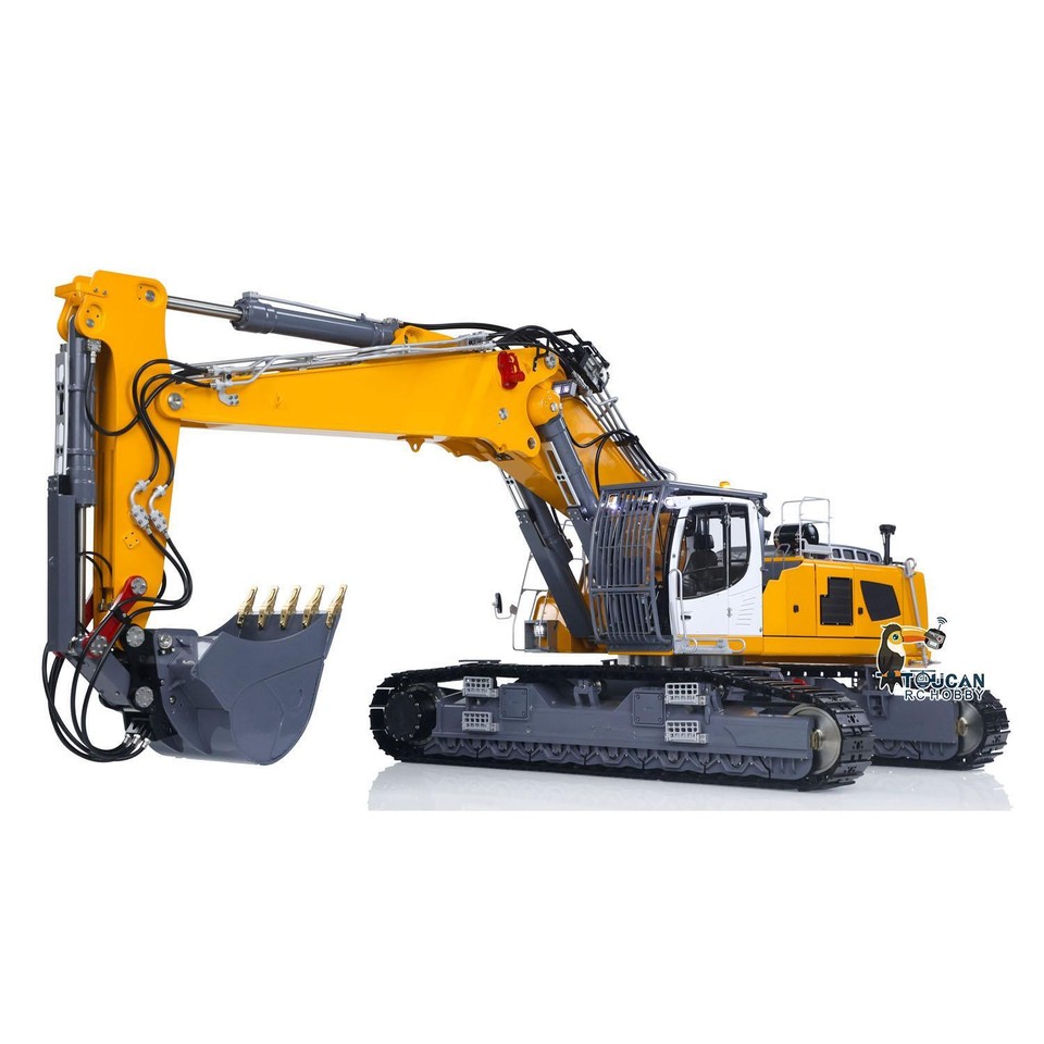LESU Metal LR960 Digger 1/14 RC Full Hydraulic Excavator Model Pump ...
