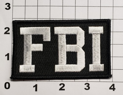 FBI Federal Bureau of Investigation Police Agency Letters Patch ...