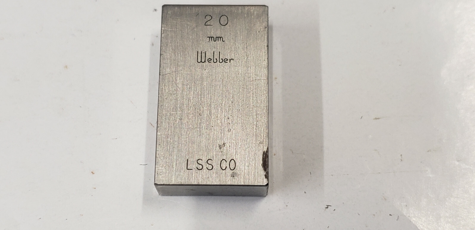 20 mm Webber Starrett Rectangle Steel Gage Gauge Block. shelf-f4 #2 ...