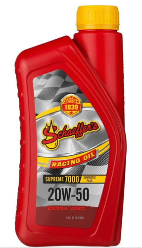 Schaeffers 20W-50 Racing Oil Synthetic Plus Micron Moly Extra Zinc 1 ...