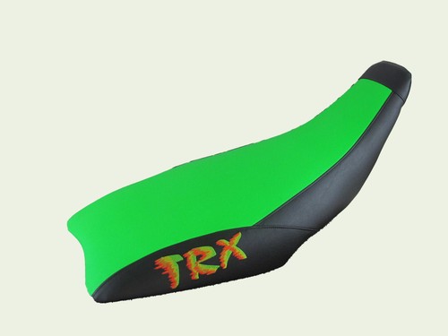 HONDA TRX450R 450R seat cover lime green GRIPPER with TRX logo on sides ...