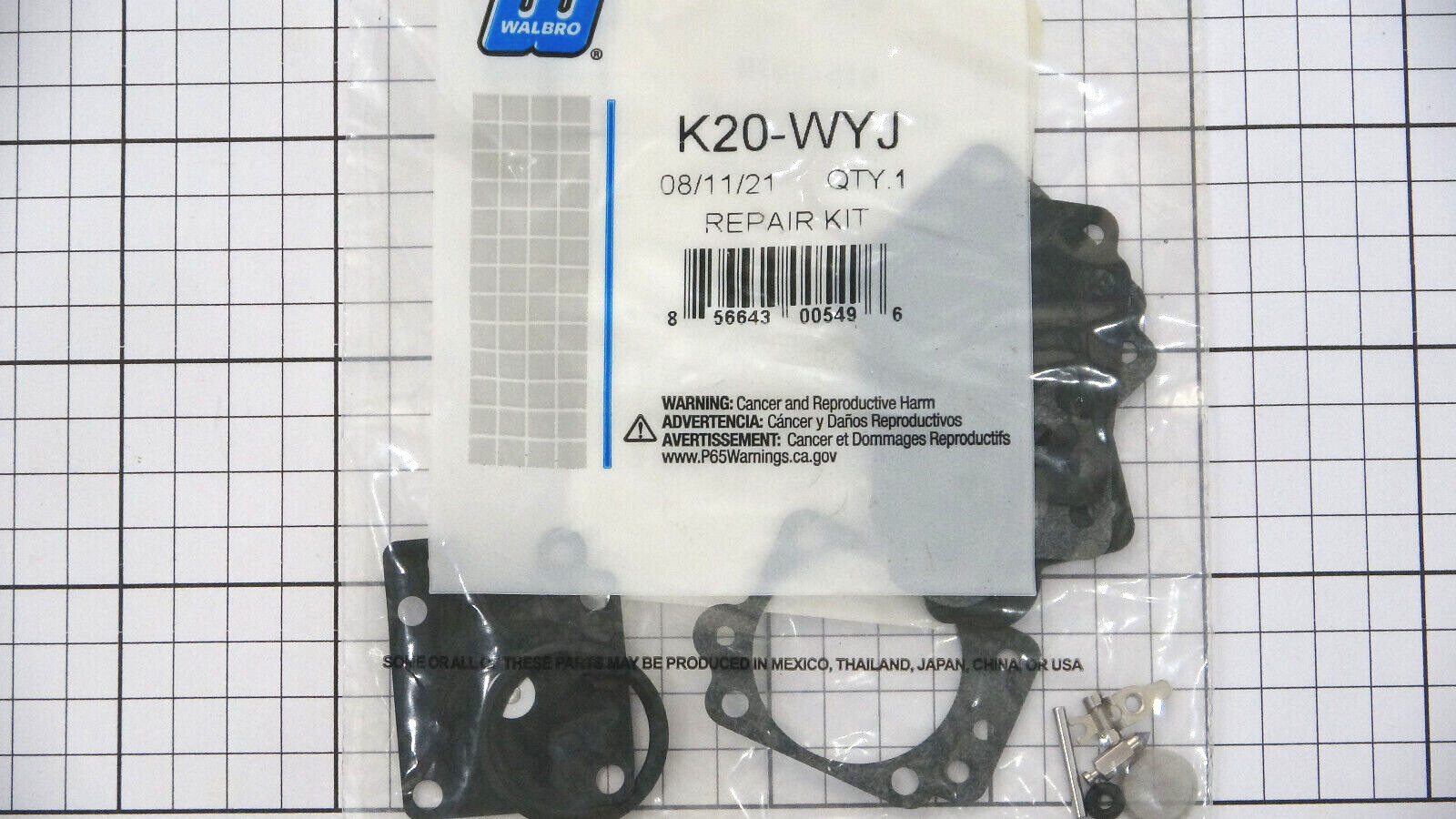 Genuine WALBRO & for WALBRO Carb Rebuild Kits Primers K10-HDB K20-WYJ ...