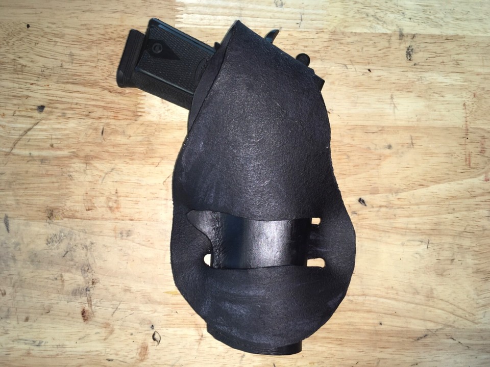 Handmade Leather LEFT HAND Cross Draw Gun 1911 | eBay