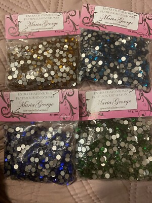 flat back rhinestones SS20 4 packets 4 colours | eBay Australia