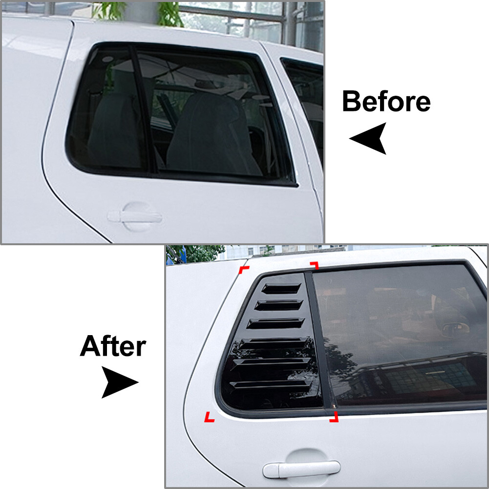 Rear Window Side Vent Shutter Louver Cover Trim For Volkswagen Golf 4 ...