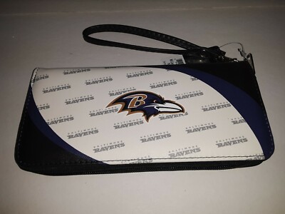 Baltimore Ravens NFL Curve Zip Organizer Ladies Wallet | eBay
