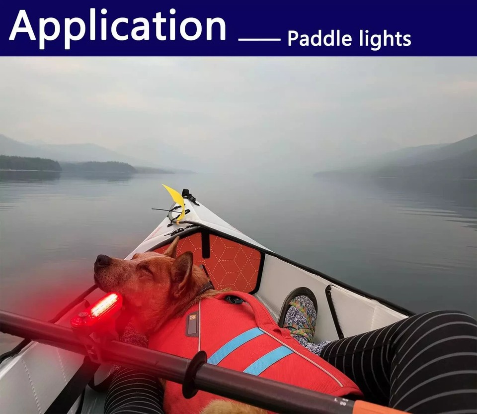 LED Navigation Lights Kit for Boat Kayak, Stern Lights Battery Operated ...
