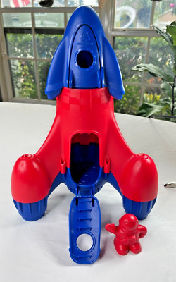 Green Toys ROCKET Space Ship Astronaut Red and Blue EUC | eBay