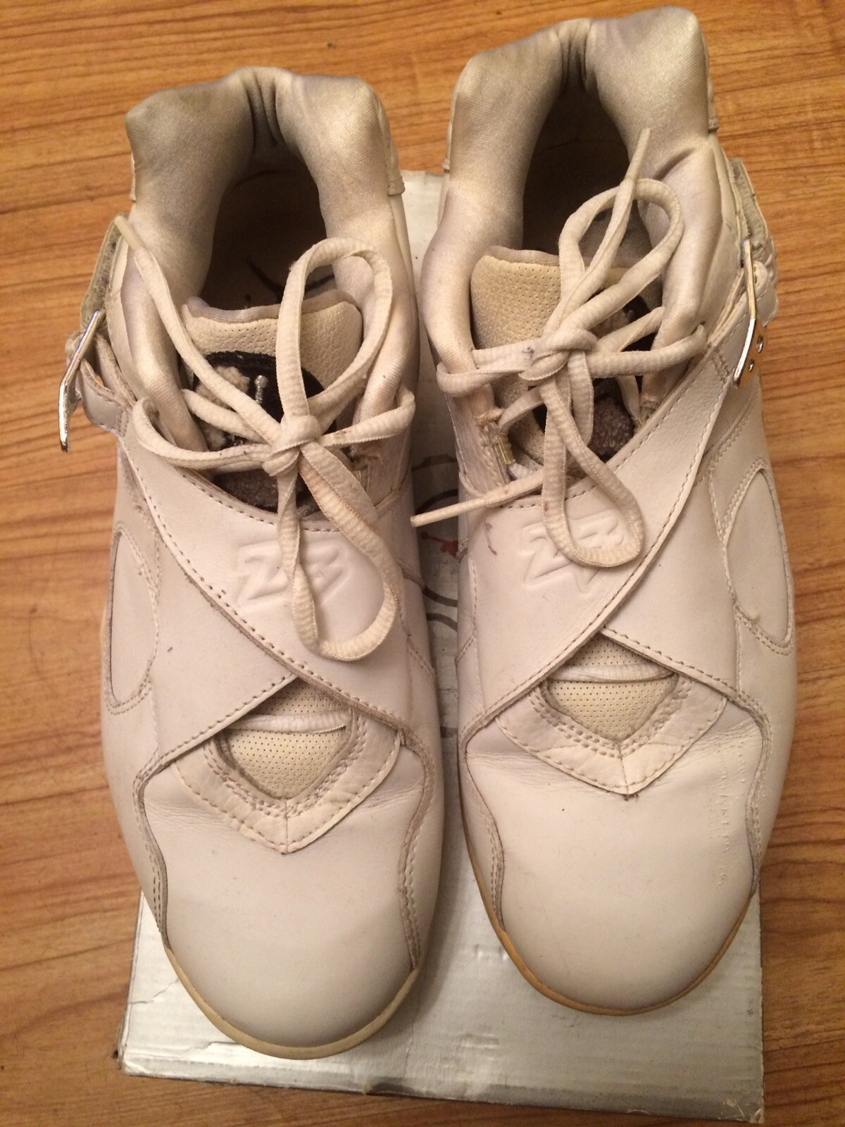 Rare! 2003 Air Jordan Retro 8 Low White/ Metallic Sil… - Gem