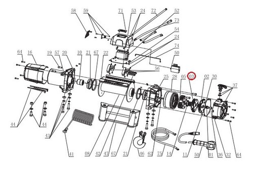 Smittybilt Winch Replacement Parts Gear Carrier Intermediate 97510-03 ...