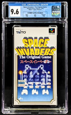 CGC 9.6 CIB Space Invaders 1994 Japanese Super Famicom SNES Complete Graded SFC | eBay