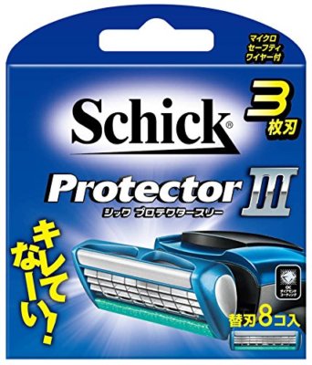 Schick Protector Three 3 Blade Blades 8 Pieces NEW from Japan | eBay
