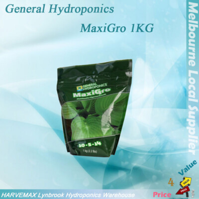 General Hydroponics MaxiGro 1KG Nutrient Power For Indoor Plant Weeds ...