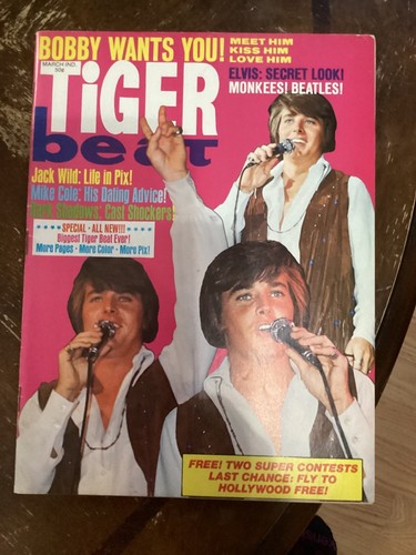 Tiger Beat March 1970—Bobby Sherman, Monkees, Beatles, Dark Shadows ...