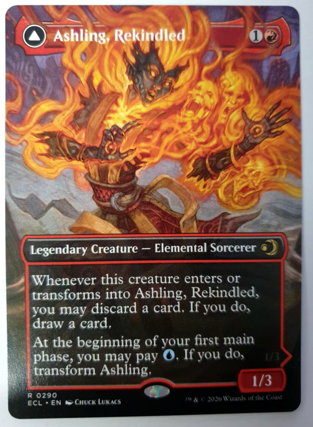 Ashling, Rekindled - Borderless - Lorwyn Eclipsed - Rare - 0290 NM ...