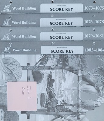 Accelerated Christian Education Level 7 Word Building Score Keys 1073 ...