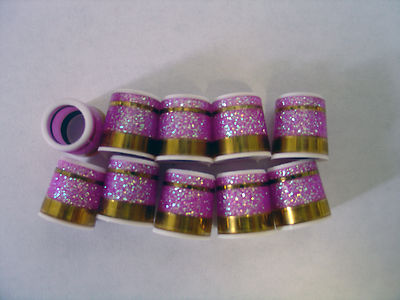 Golf Ferrules Mirage Series .370 IRONS Sandy/Spkle Bling Pink w Gold ...